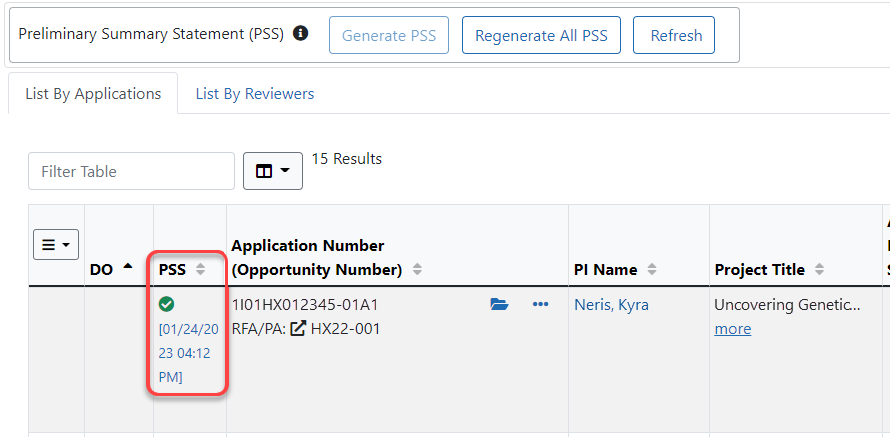 Preliminary Summary Statement Generation