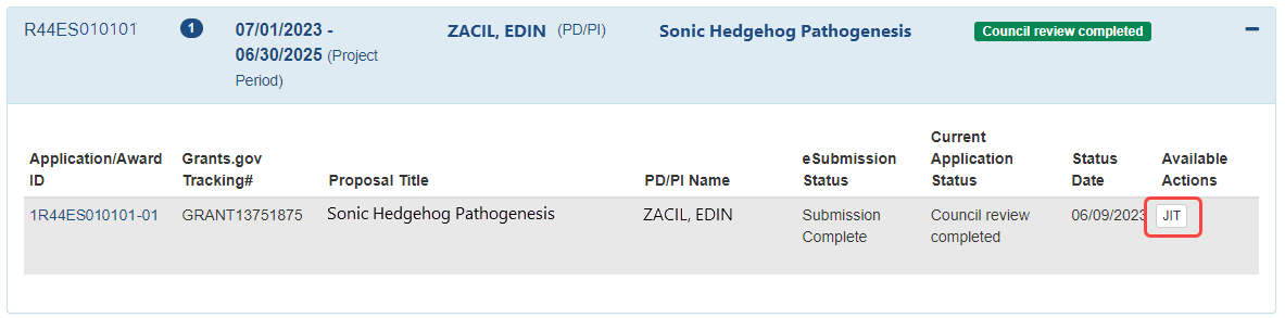 Overview of Just-in-Time | eRA